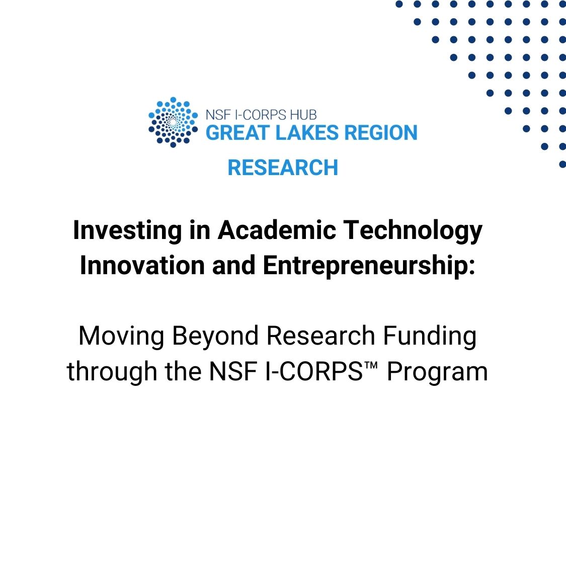 Investing In Academic Technology Innovation And Entrepreneurship
