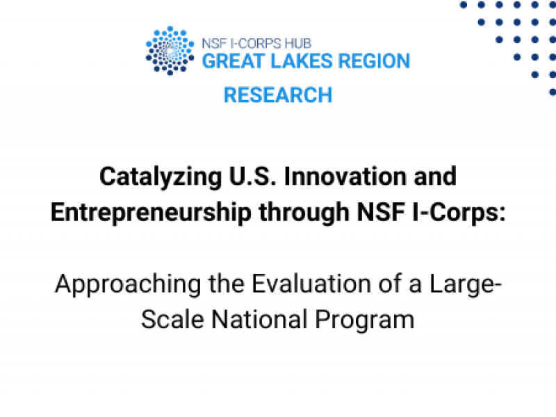 Research - NSF I-CORPS HUB: GREAT LAKES REGION