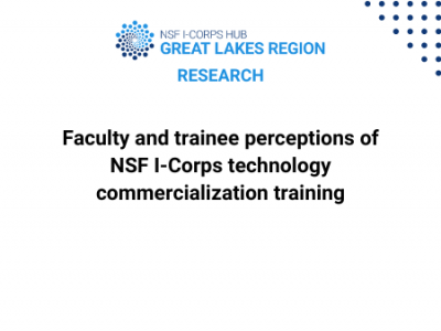 Research - NSF I-CORPS HUB: GREAT LAKES REGION
